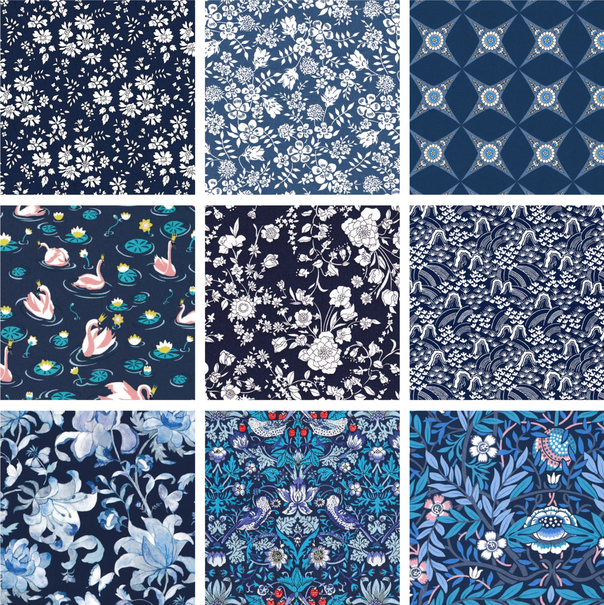 Charm Squares: Navy – DuckaDilly