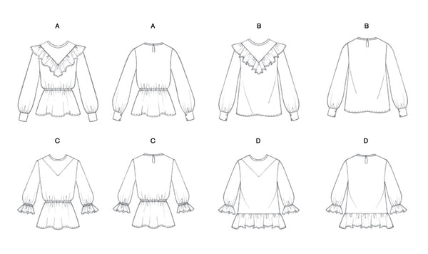 Rosanna Ruffle Top Pattern – DuckaDilly