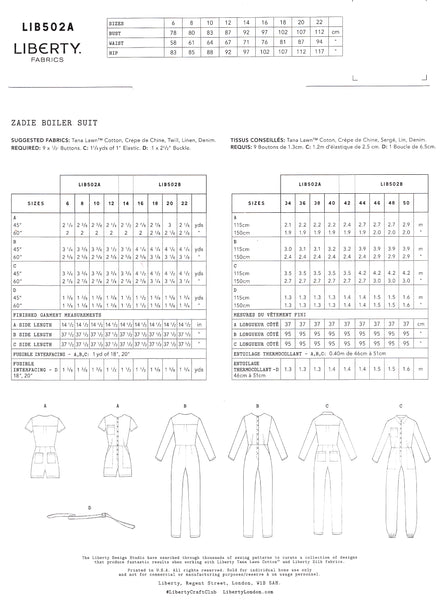 Zadie Boiler Suit Pattern – DuckaDilly
