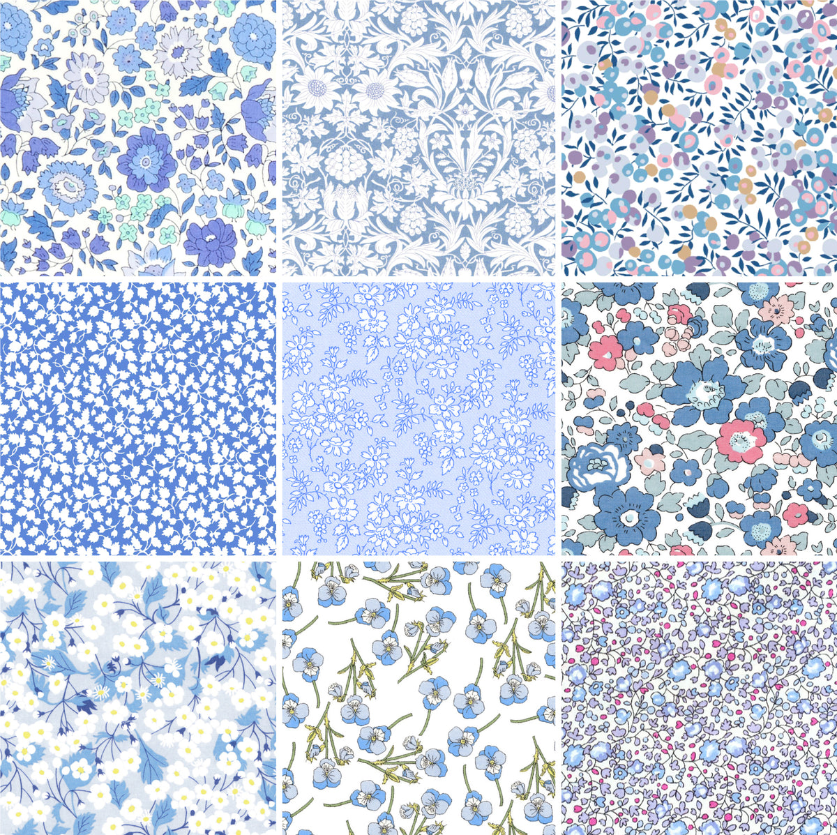 Charm Squares: Light Blue – DuckaDilly